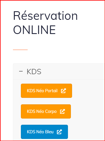 Première connexion – KDS Neo