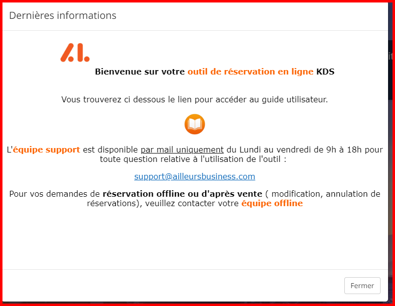 Première connexion – KDS Neo